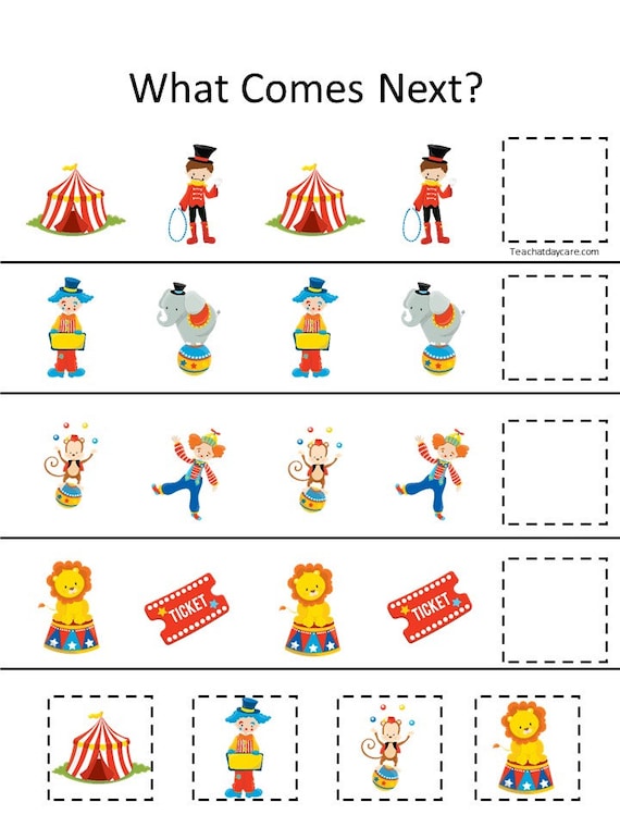 Circus Worksheets For Preschoolers Pin On Songs/rhymes