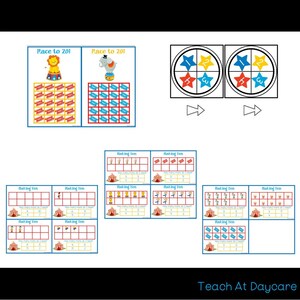 10 Printable Circus Themed Kindergarten Math Center Games and ...