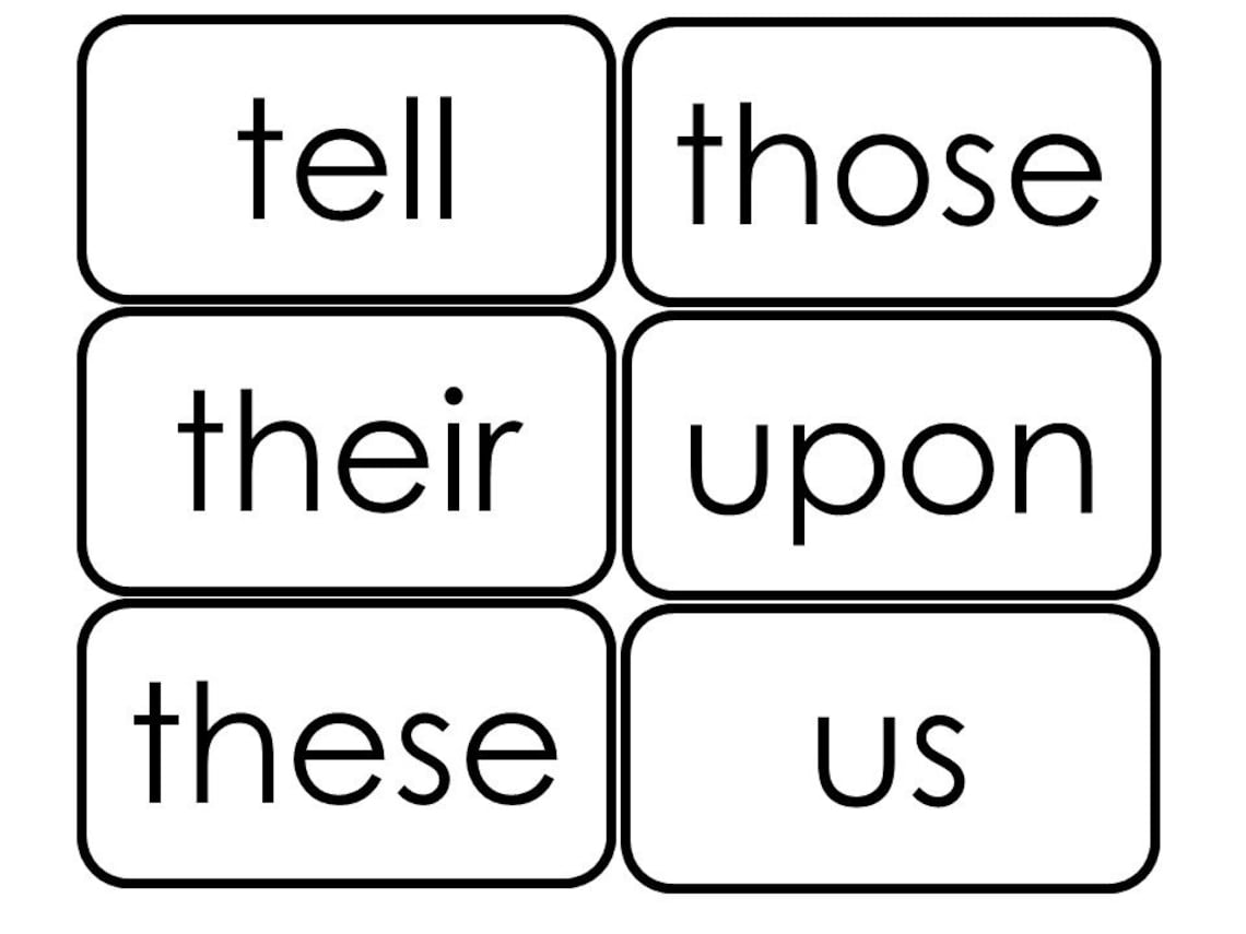 46 Printable Dolch 2nd Grade Sight Word Flashcards - Etsy