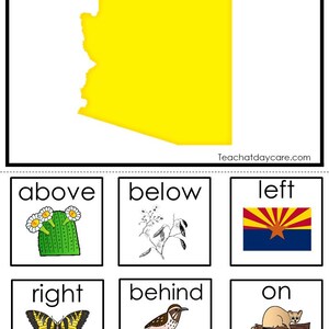 30 Arizona State Symbols Themed Learning Games Download. ZIP File ...