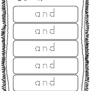 41 Printable Dolch Pre-primer Sight Word Rainbow Roll and Trace ...