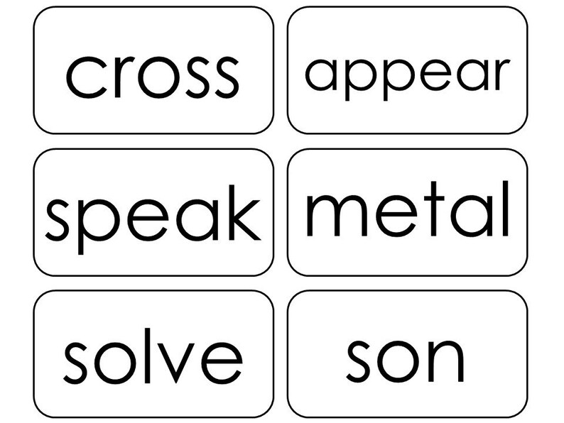 100 Printable Fry's Seventh Hundred Sight Word Flashcards. - Etsy