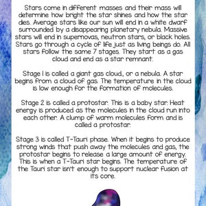 Life Cycle of a Star Science Curriculum Unit. Worksheets, Activities ...