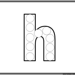 26 Printable Alphabet Lowercase Do-a-dots Worksheets. Preschool-kdg ...