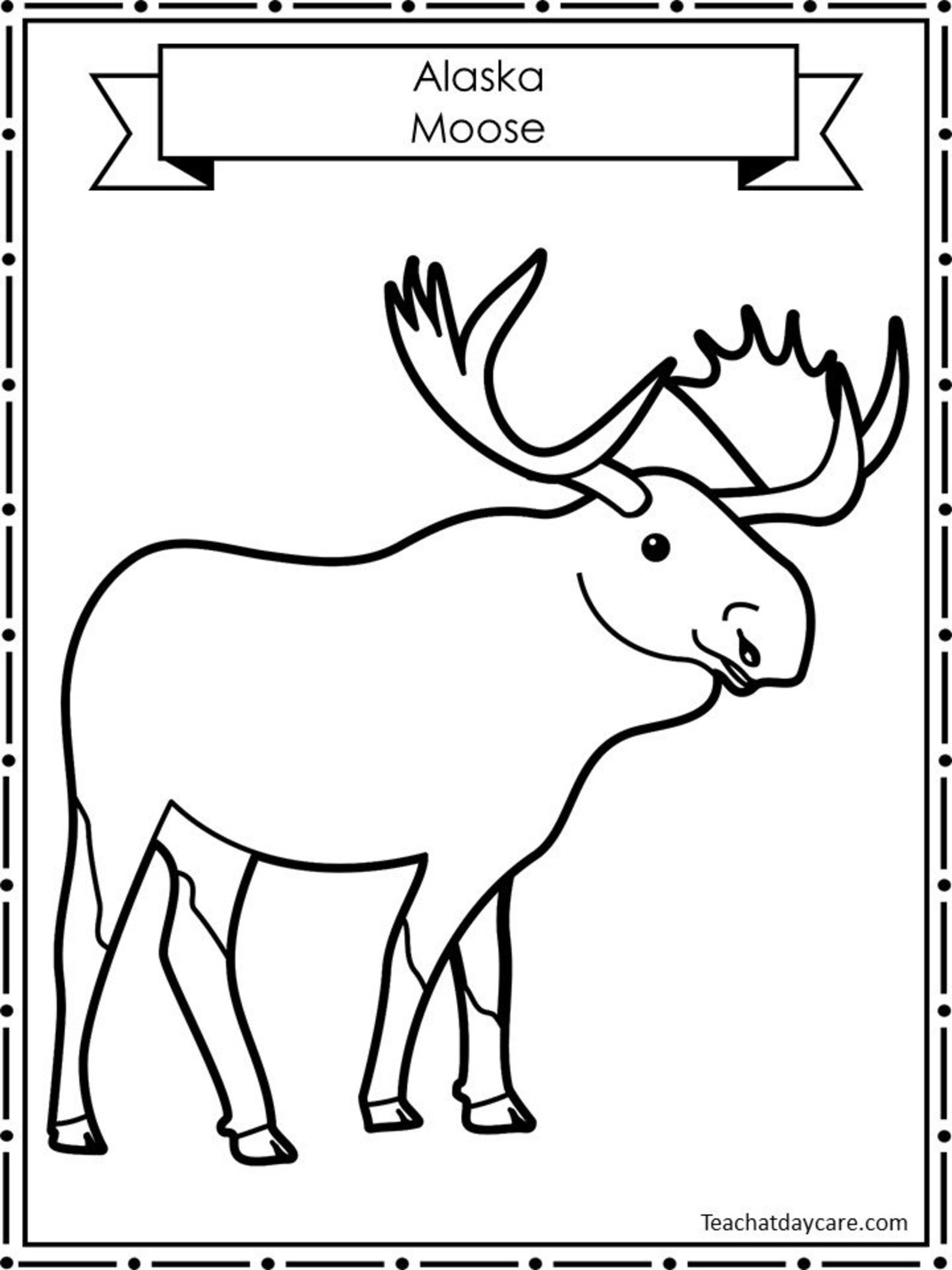 50 Printable State Animals Color Worksheets. Preschool and | Etsy