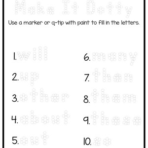 Fry First Hundred Words 51-60 Single Week Spelling Unit. Trace, Box ...