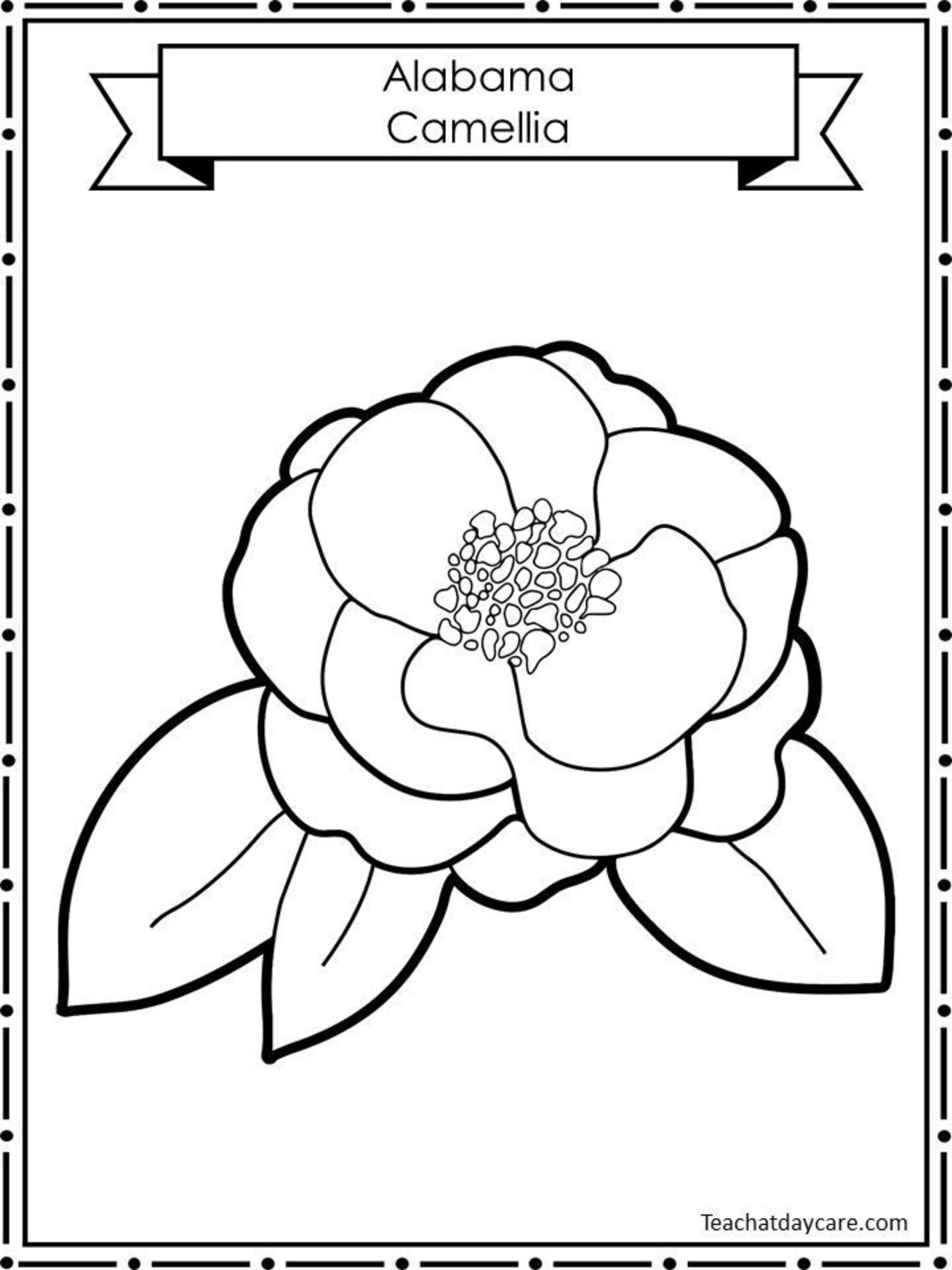 50 Printable State Flower Color Worksheets. Preschool and | Etsy