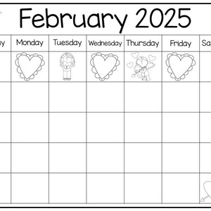 30 Tracing and Blank Themed 2025 Calendars. Preschool Handwriting and ...