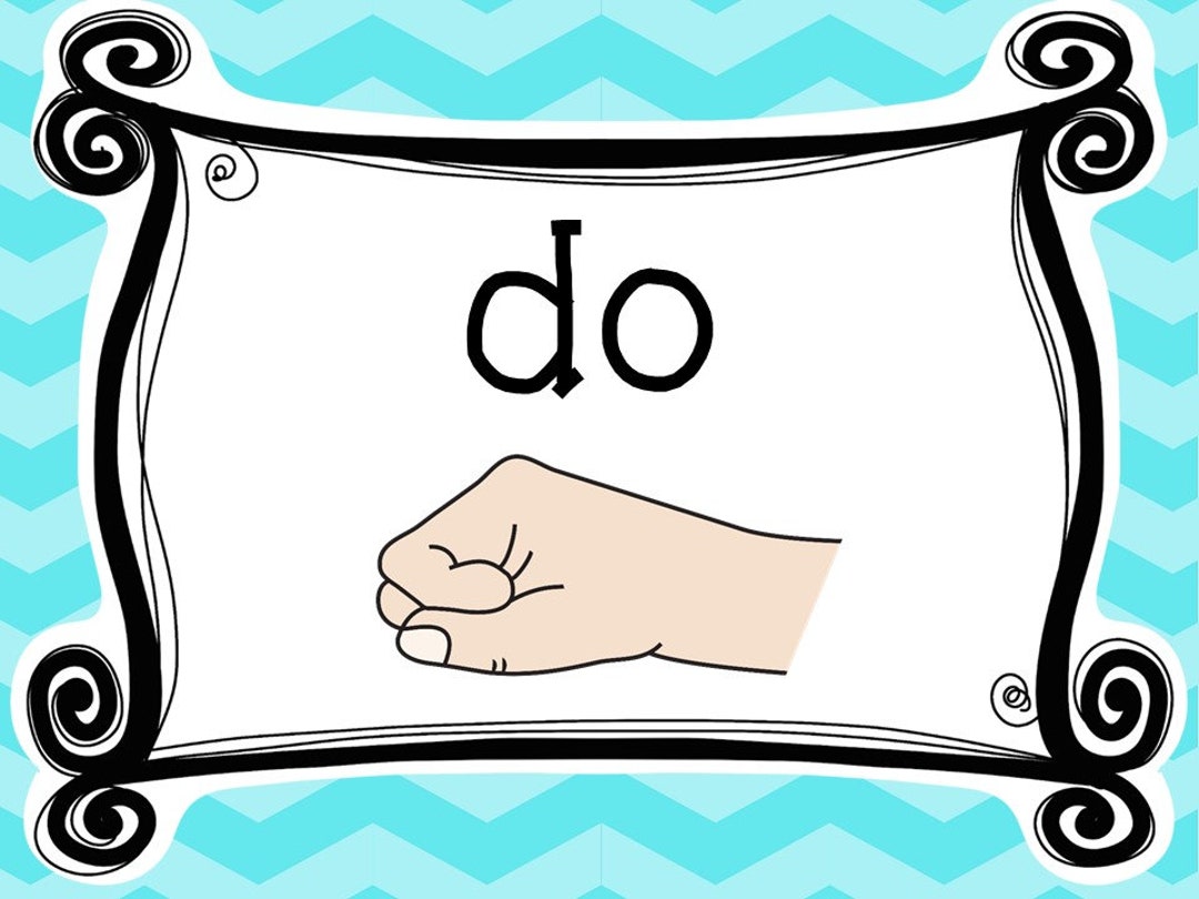 8 CUSTOM Printable Solfege Kodaly Hand Signs Posters. Full Page ...