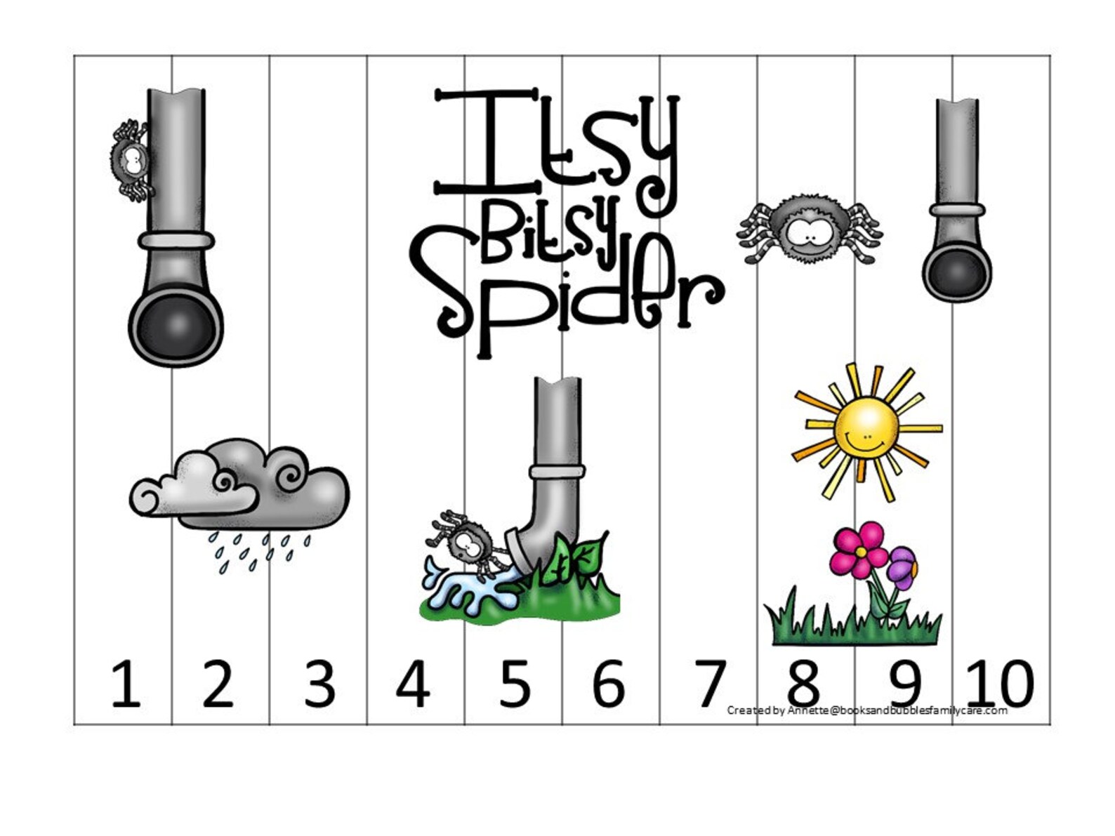 30 Itsy Bitsy Spider Games Download. Games and Activities in PDF Files ...