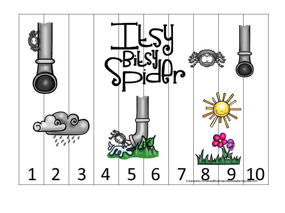 30 Itsy Bitsy Spider Games Download. Games and Activities in PDF Files ...