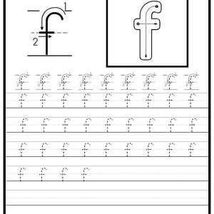26 Printable Lowercase Alphabet Tracing Worksheets. | Etsy