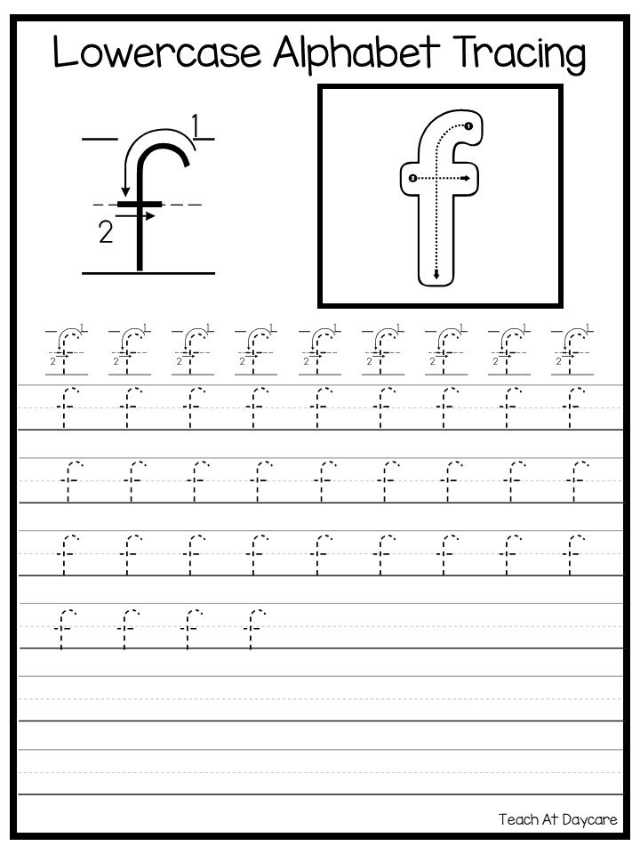 26 Printable Lowercase Alphabet Tracing Worksheets. | Etsy