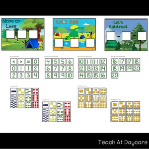 10 Printable Camping Themed Kindergarten Math Center Games and ...