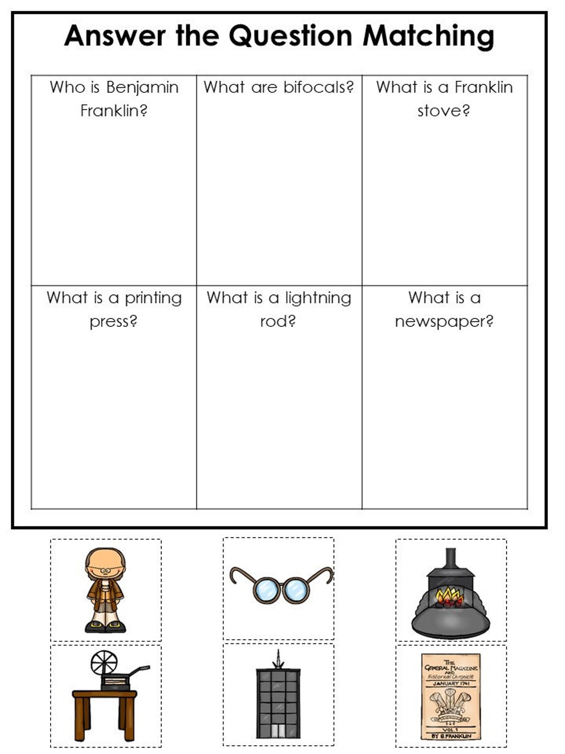 30 Benjamin Franklin Games Download. Games and Activities in - Etsy