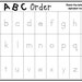 4 Printable ABC Order Work Mats/worksheets. Preschool-kindergarten ...