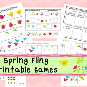 30 Spring Games Download. Games and Activities in PDF Files. - Etsy