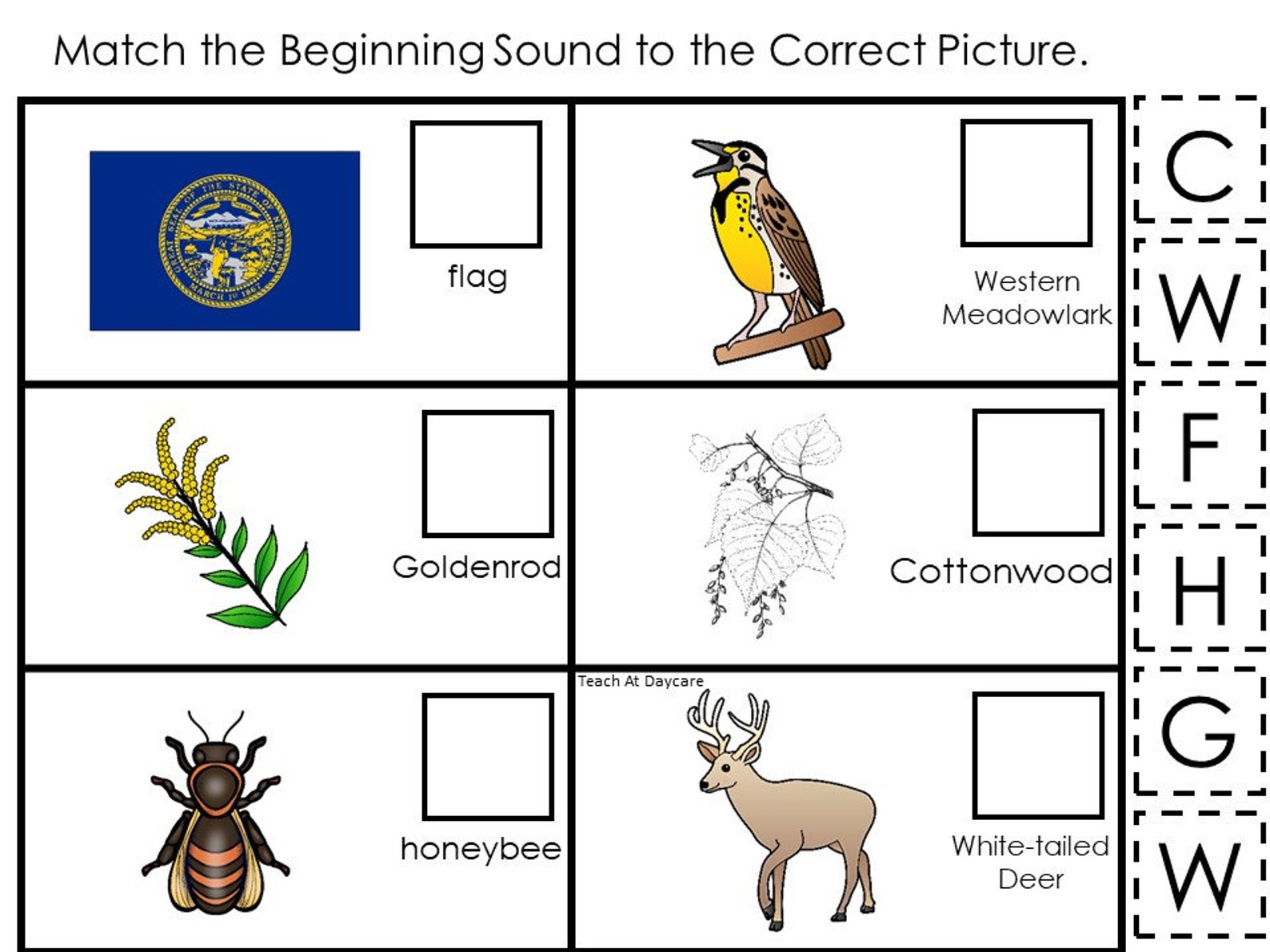 30 Nebraska State Symbols Themed Learning Games Download. ZIP - Etsy