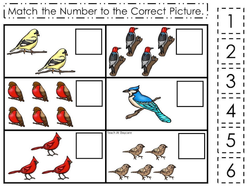 30 Printable Preschool Birds Learning Games Download. Games and ...