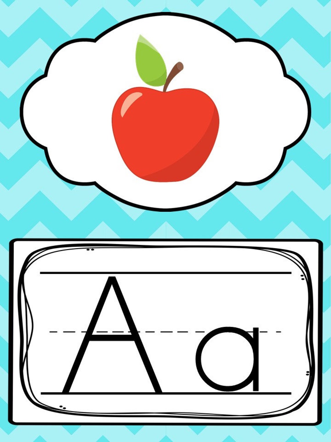 26 Printable Chevron Themed Alphabet Posters. 8x10 - Etsy