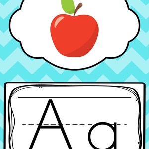 26 Printable Chevron Themed Alphabet Posters. 8x10 - Etsy