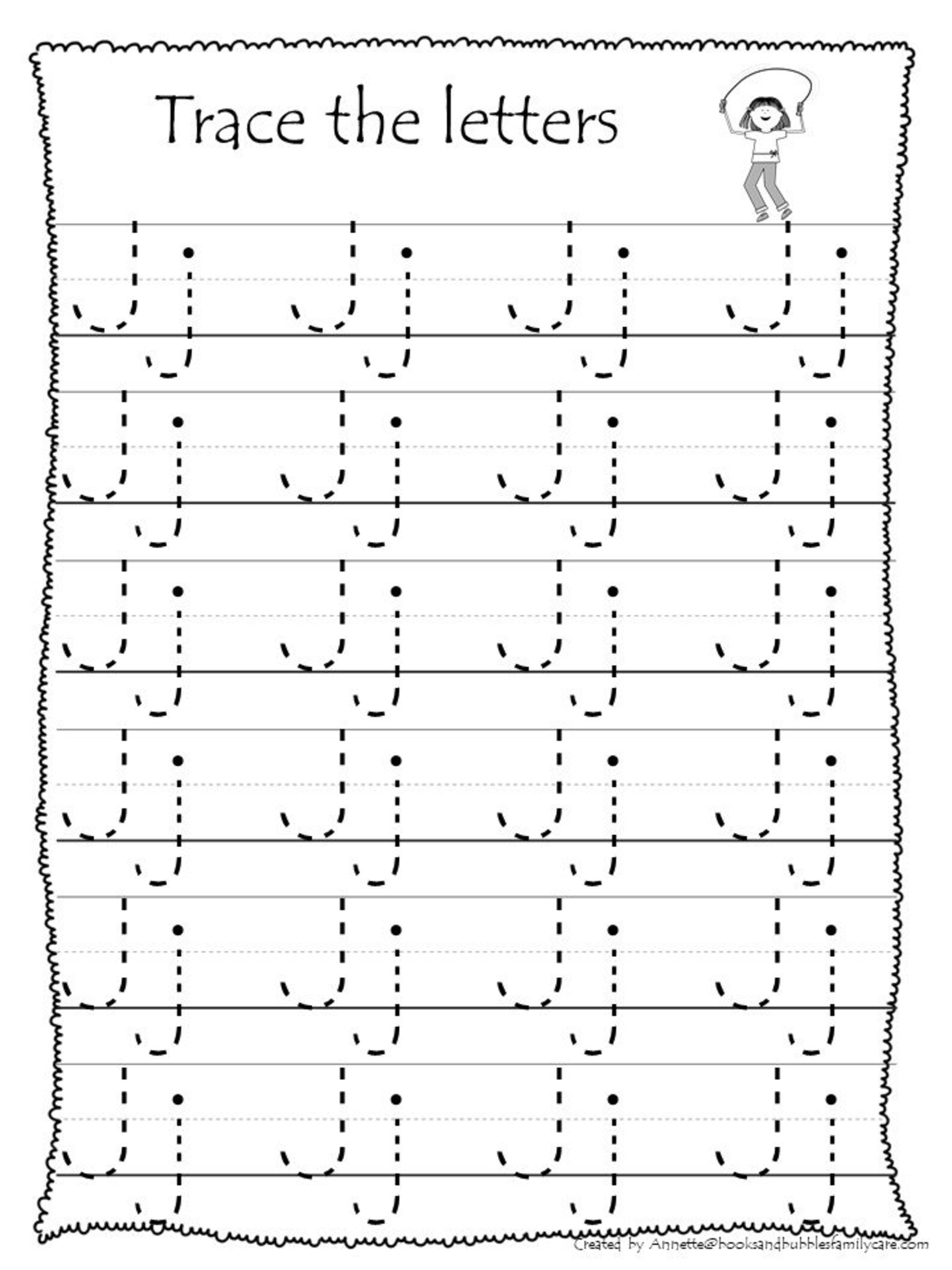 26 Printable Trace the Alphabet Worksheets. Preschool-kdg Phonics. - Etsy