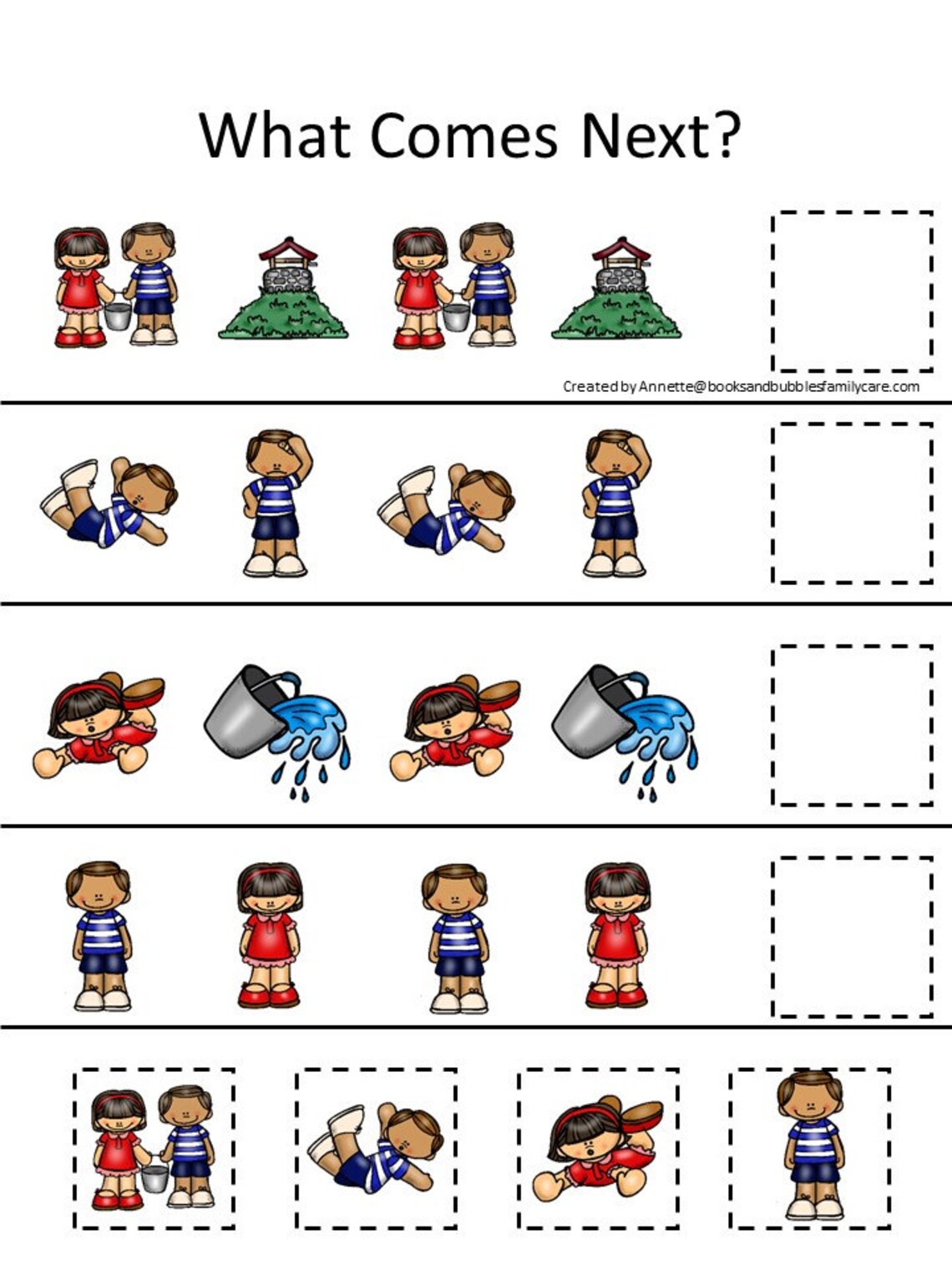 Jack and Jill Games: 30 Printable Activities (PDF Download) - Etsy