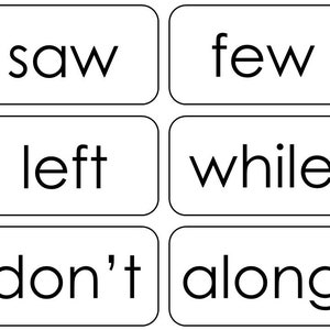 Fry's Third 100 Sight Word Flashcards, Printable 2nd-3rd Grade (PDF) - Etsy