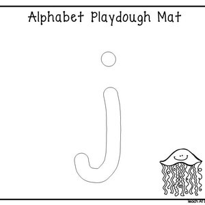 26 Printable Alphabet Lowercase Play Dough Mats Worksheets. Preschool ...