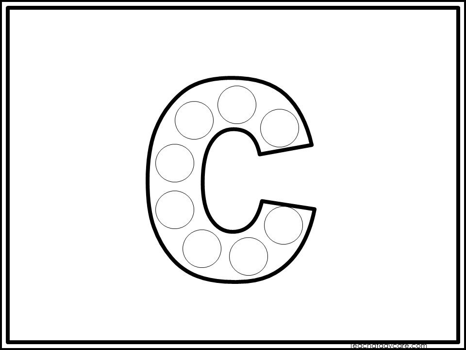 26 Printable Alphabet Lowercase Do-a-dots Worksheets. - Etsy Australia