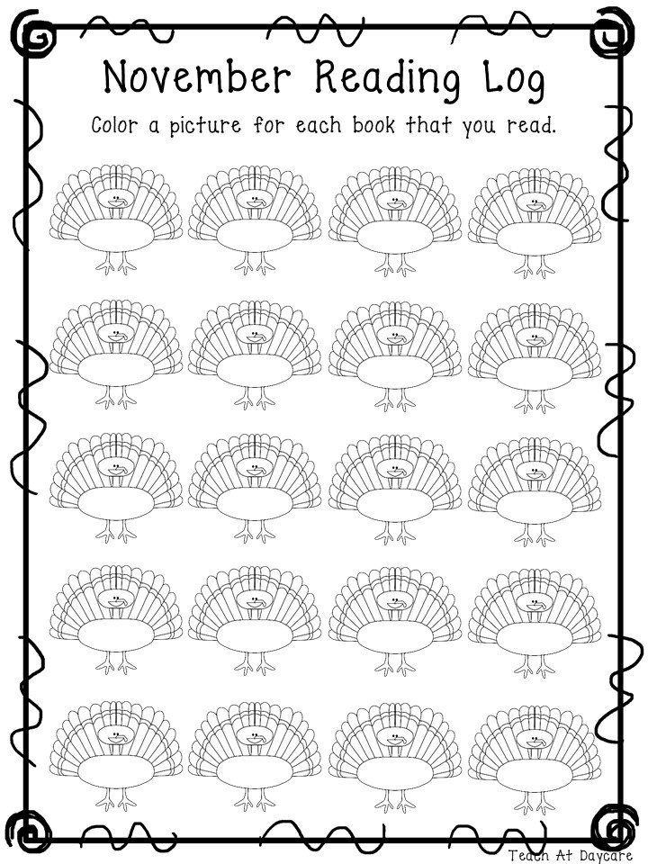 12 Printable Monthly Themed Reading Log Worksheets. Kdg-5th - Etsy Canada