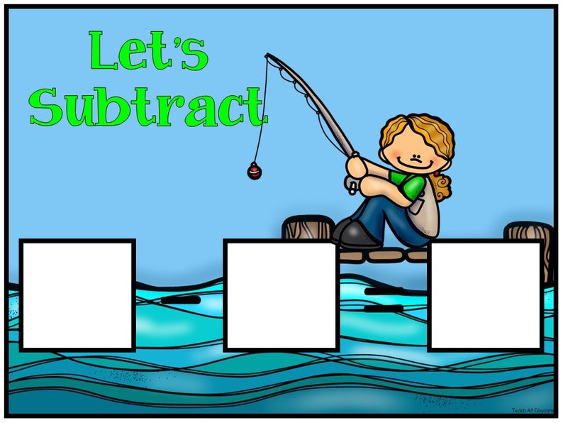 10 Printable Gone Fishing Themed Kindergarten Math Center Games and ...