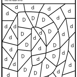 Uppercase Hidden Letters Worksheets. Letter Recognition. Preschool-kdg ...