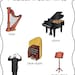 5 Musical Instruments Wall Charts. Music Class Poster Set. 8.5 X 11 ...