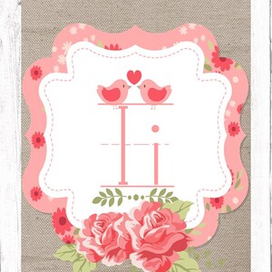 26 Printable Shabby Chic Alphabet Posters. 8x10 Classroom Accessories ...