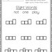 40 Printable Dolch Pre-primer Box Writing Worksheets. - Etsy
