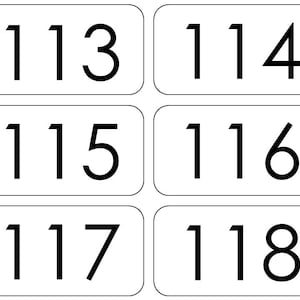 100 Printable Numbers 101-200 Flashcards. Preschool Thru Third Grade ...