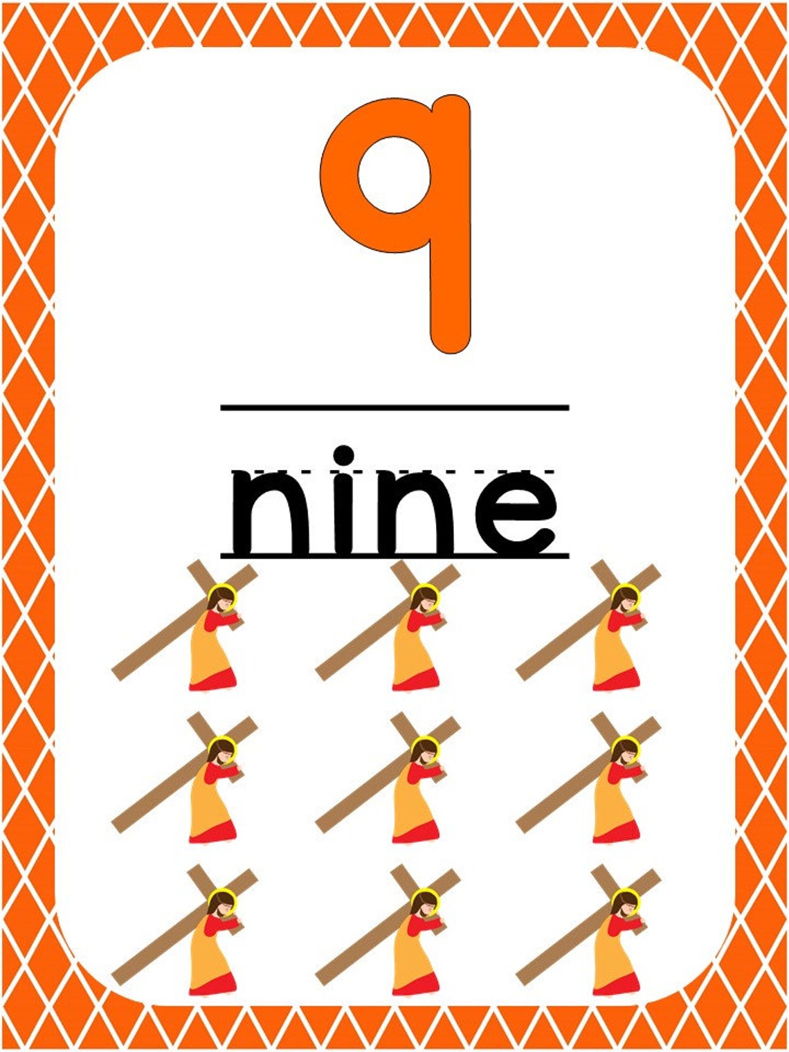 20 Printable Bible Number Posters. Preschool-kindergarten Numbers and ...