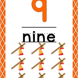 20 Printable Bible Number Posters. Preschool-kindergarten Numbers and ...