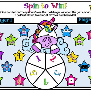 10 Printable Unicorn Themed Kindergarten Math Center Games and ...