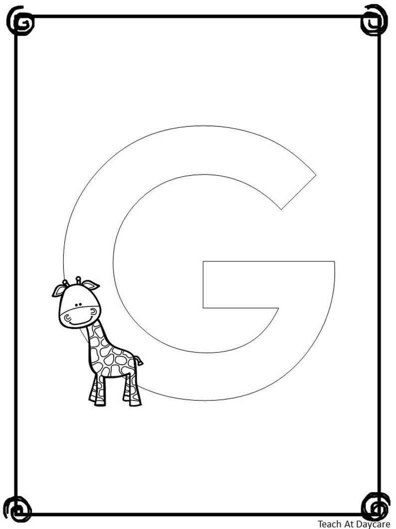 27 Printable French Alphabet Coloring Book Worksheets. Preschool-kdg ...