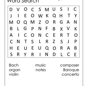 Johann Sebastian Bach Great Composer Unit. Music Appreciation. - Etsy