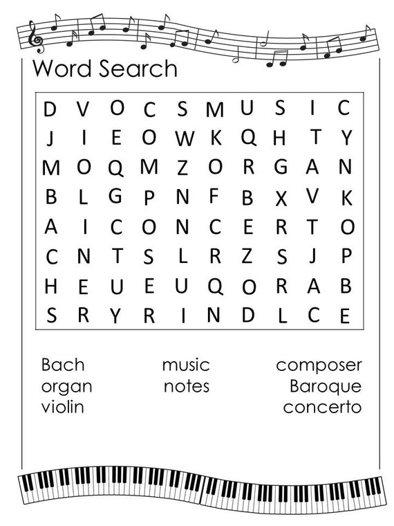 Bach Worksheet