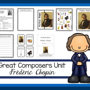 Frédéric Chopin Great Composer Unit. Music Appreciation. - Etsy