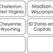 50 States and Capitals Printable Flashcards. US Geography and History ...