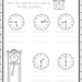 10 Printable Let's Tell Time Worksheets. Kdg.-2nd Grade Math. - Etsy