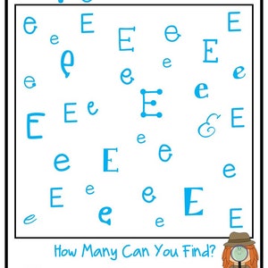 26 Alphabet I Spy Letters A-Z Games and Worksheets. Color & Black and ...