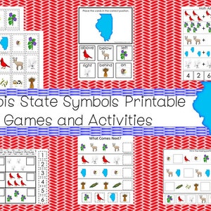 30 Illinois State Symbols Themed Learning Games Download. ZIP File ...