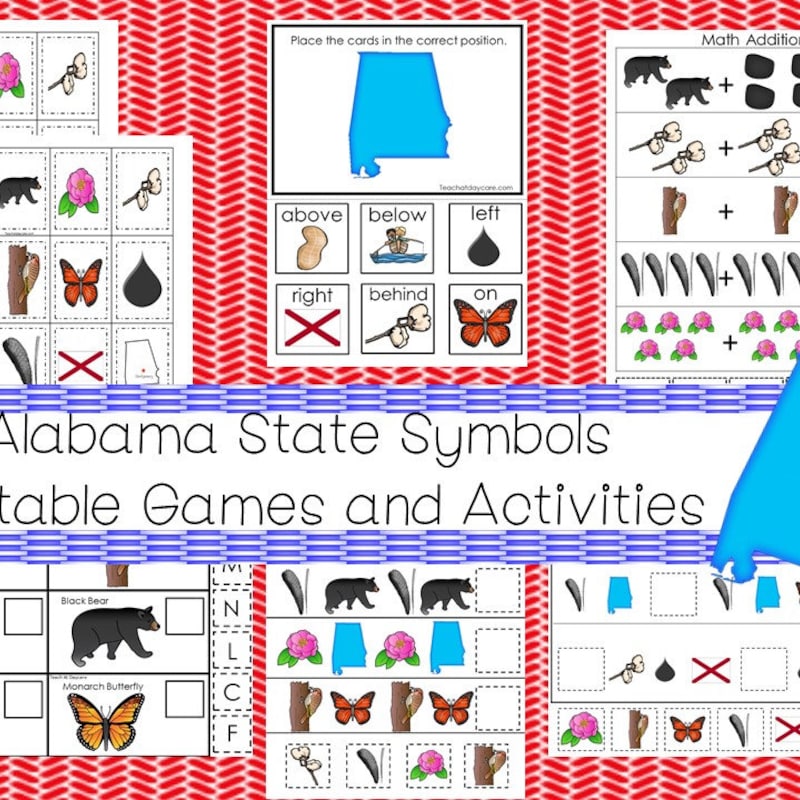 Alabama Symbols Svg - Etsy