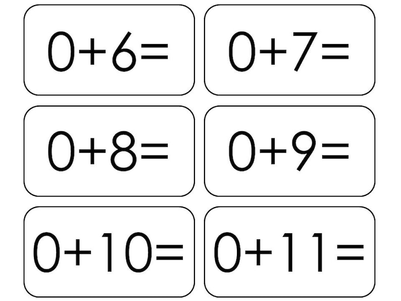 169 Printable Addition Flashcards. Facts 0-12. Preschool Thru - Etsy